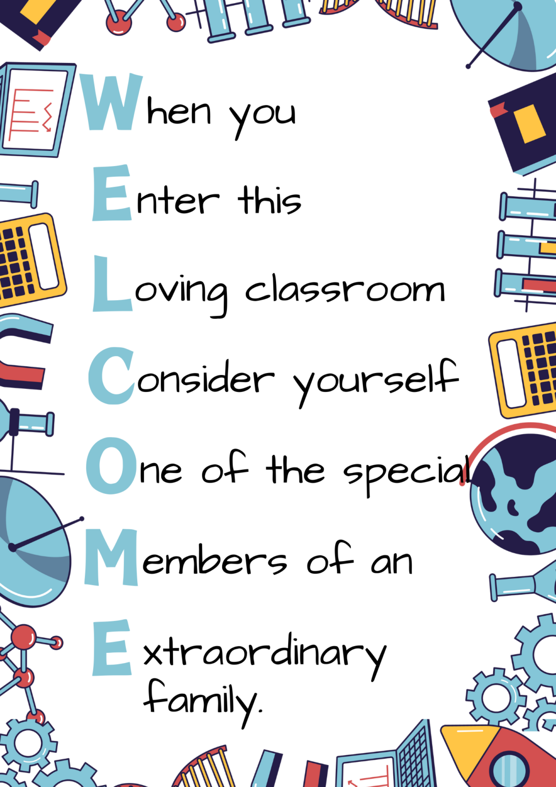 Classroom Welcome Sign Freebie -10 Super Cute Classroom Welcome Posters ...