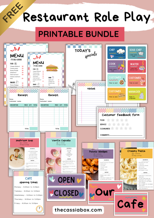 Restaurant Role Play Bundle - The Cassia Box