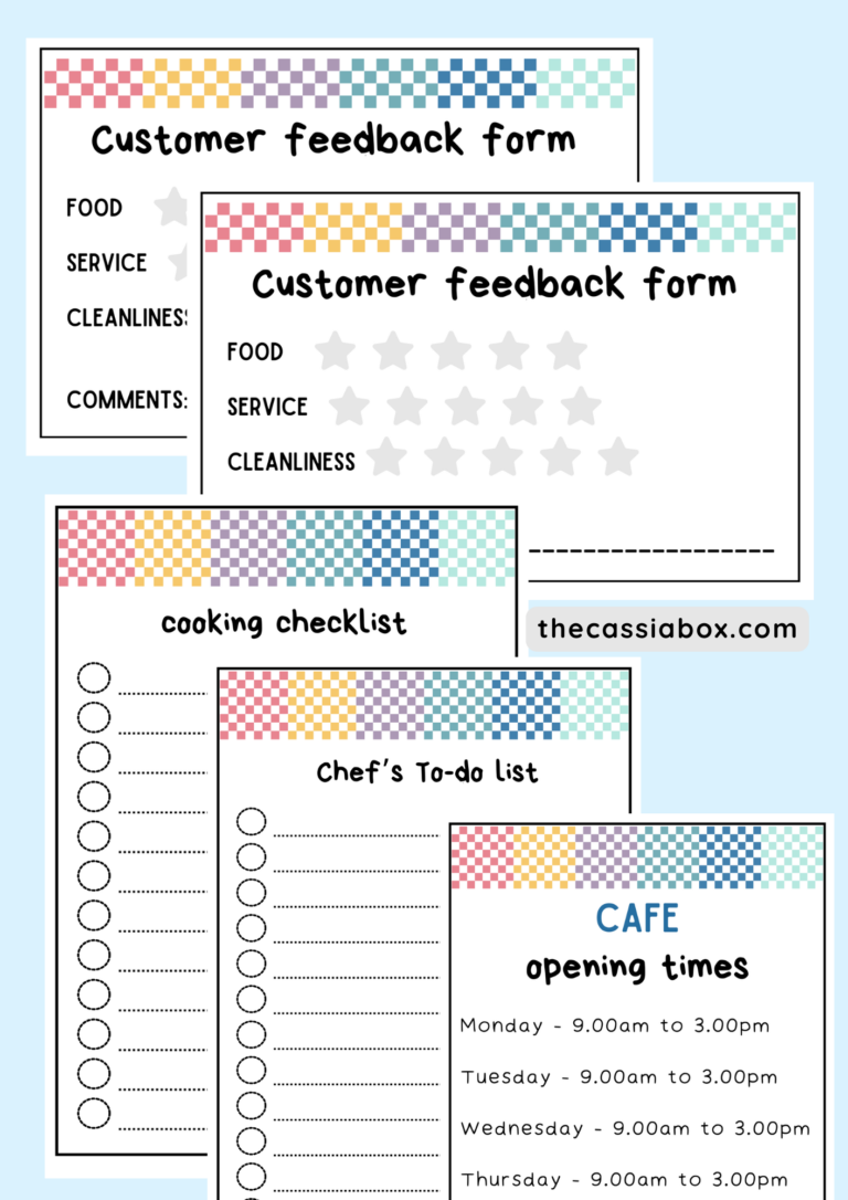 Restaurant Role Play Bundle - The Cassia Box