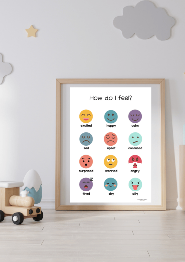Feelings Chart For Kids Printable - The Cassia Box